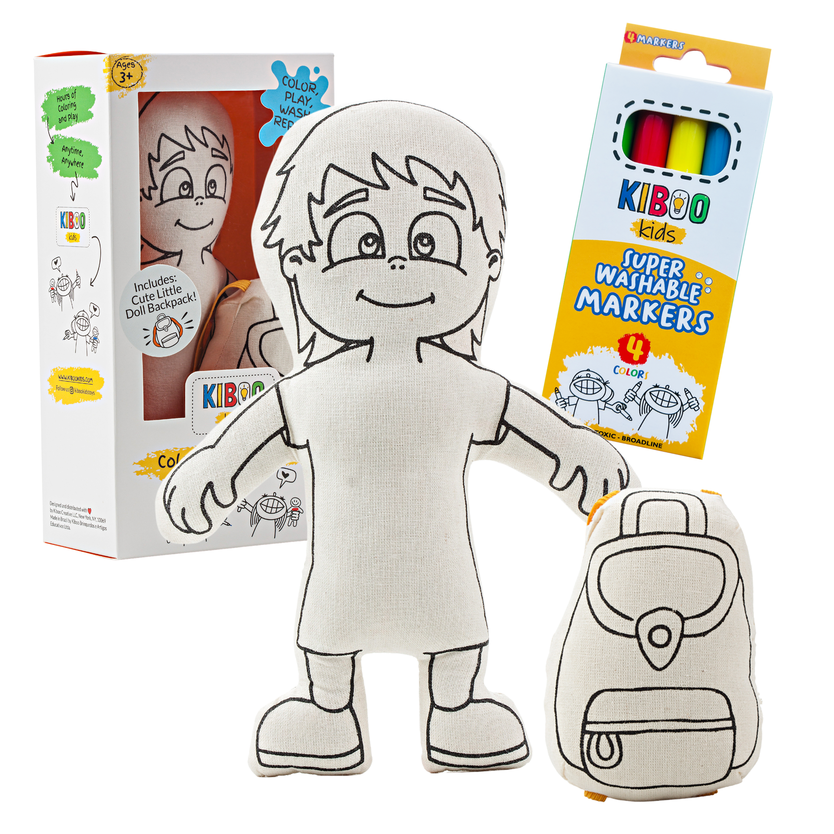 Kiboo Kids - Kid with Bangs Coloring Set