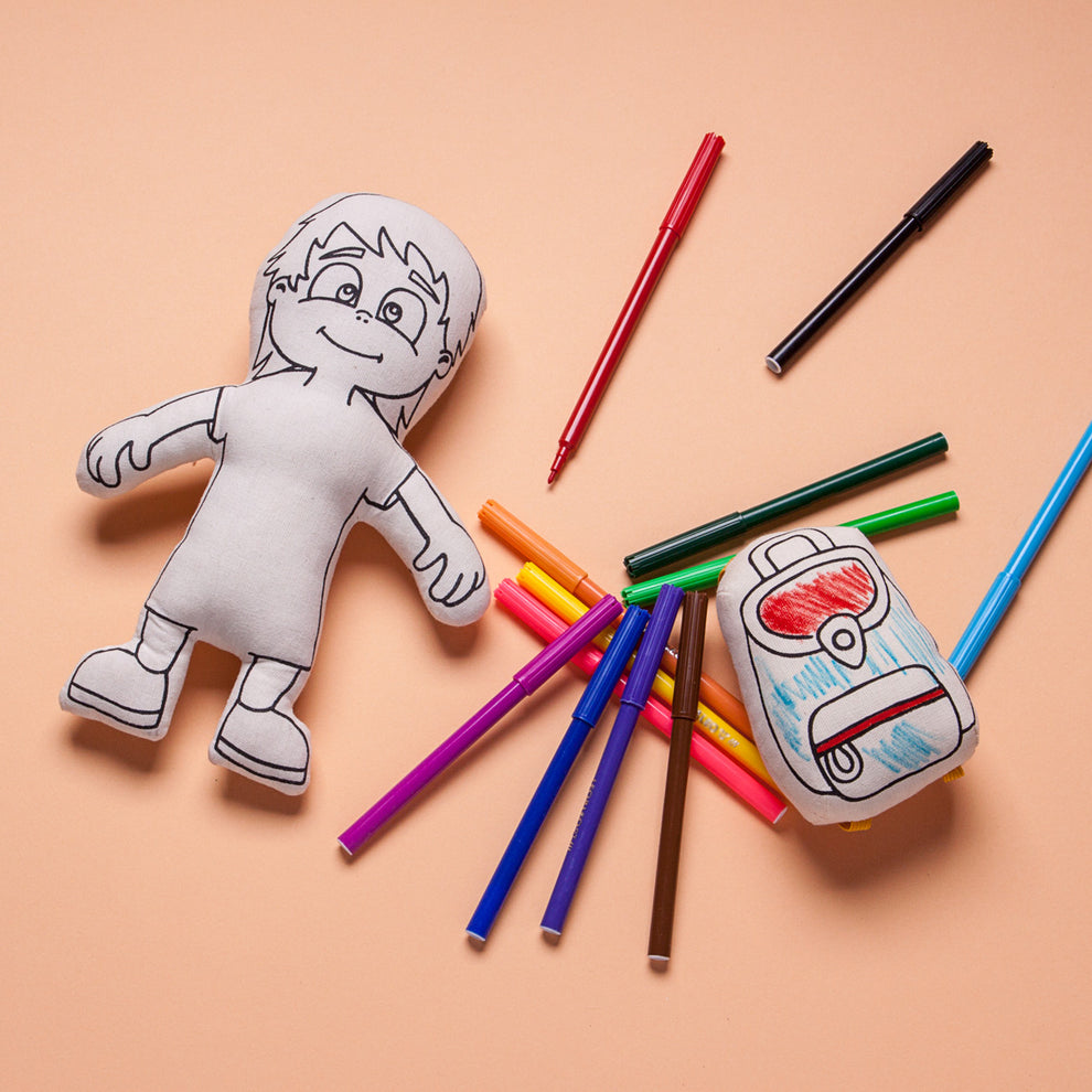 Kiboo Kids - Kid with Bangs Coloring Set